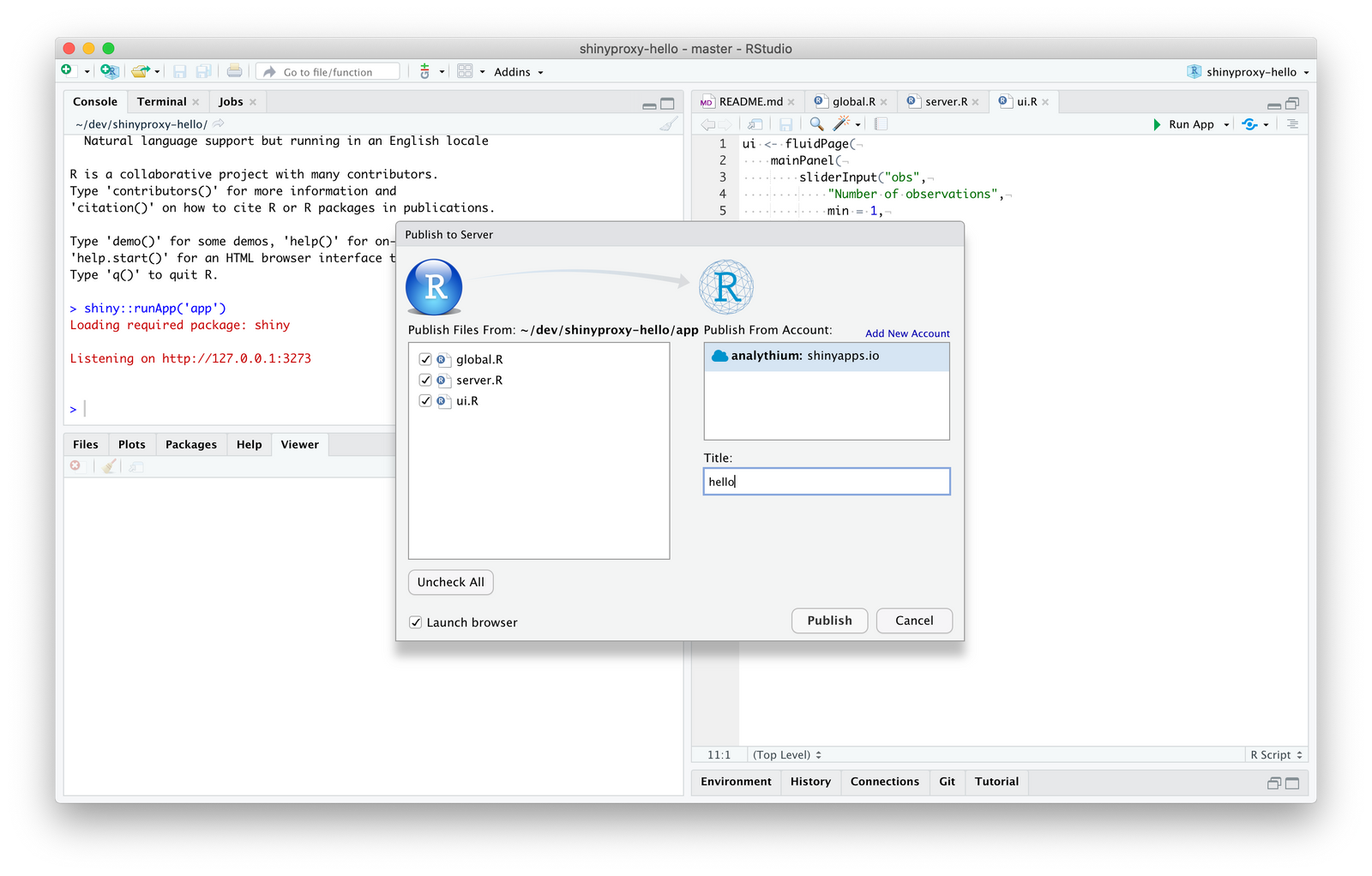 Push Button Publishing for Shiny Apps | R-bloggers